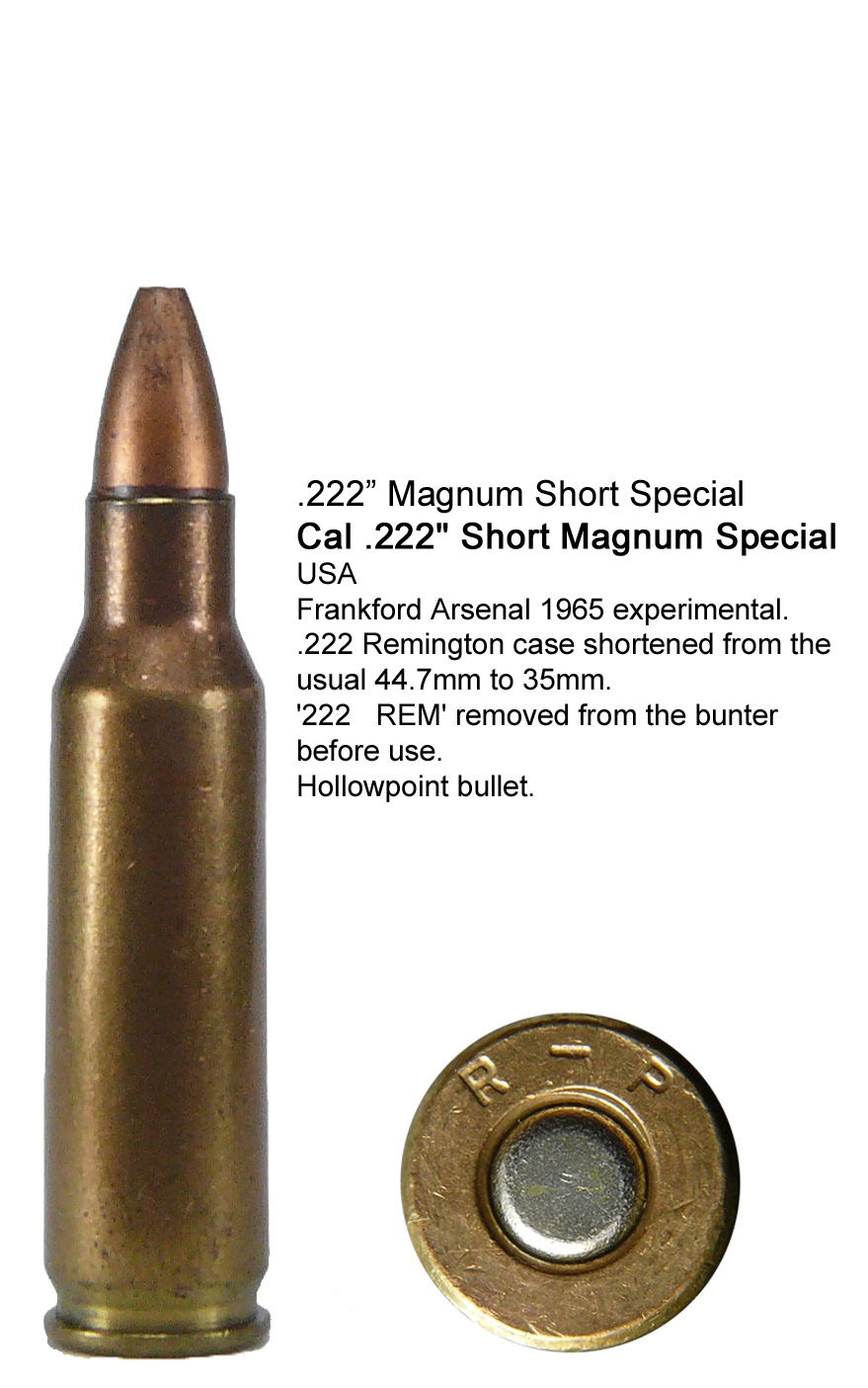 .222″ Short Magnum Special – Military Cartridges