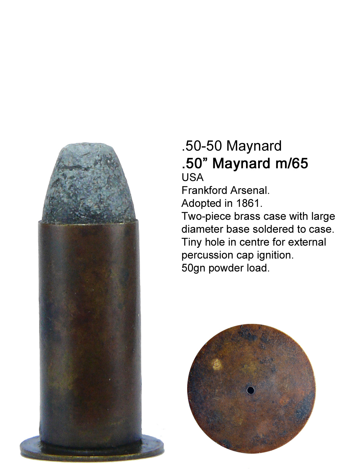 .50″-50 Maynard – Military Cartridges