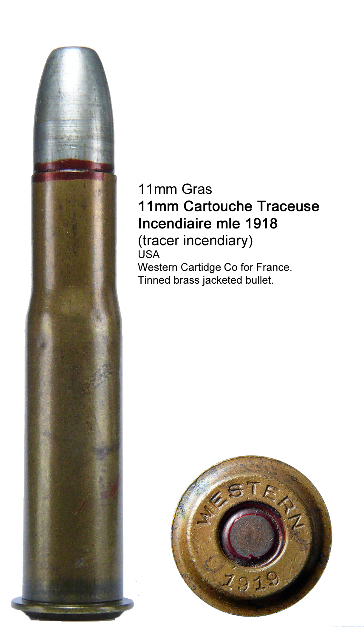 (164) 11mm Gras – Military Cartridges